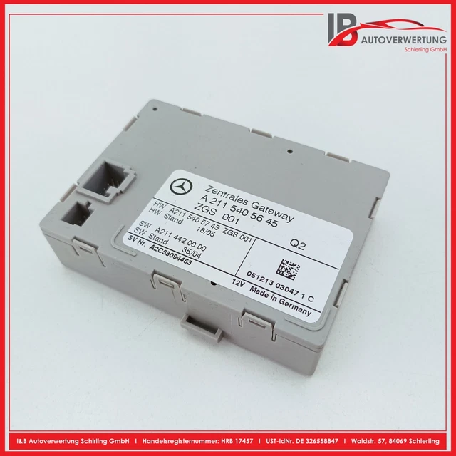 MERCEDES E-KLASSE W211 KOMBI E320 CDI Steuergerät Zentrales Gateway ...