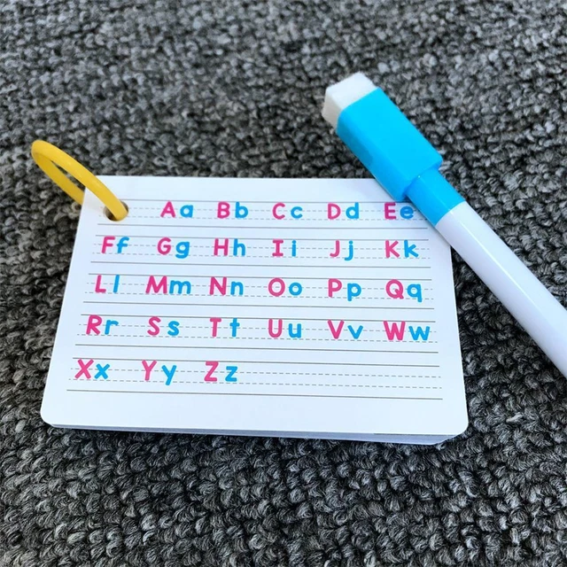 ALPHABET FLASH CARDS A-Z Kids Toddlers Preschool Early Learning Pen ...
