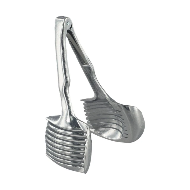 ZINC ALLOY/STAINLESS STEEL Fruit Tongs Lemon Cutter Compact Handheld ...