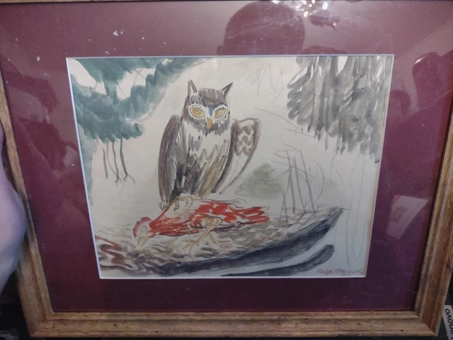 ORIGINAL ART OF Ralph Stackpole Drawn At Bohemian Grove One Of A Kind ...