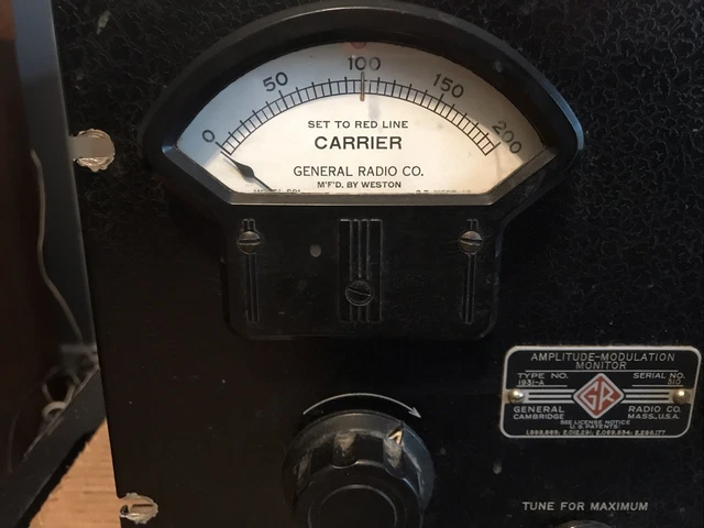 VINTAGE GENERAL RADIO 1931-A Amplitude Modulation Monitor General ...