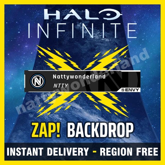 HALO INFINITE ZAP! Lightning Bolt Backdrop Background Rare Bonus DLC 🎮⚡ ...