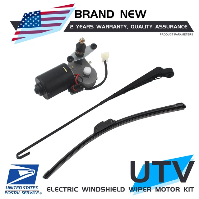 UTV 12V ELECTRIC Windshield Wiper Motor Kit for Polaris RZR Ranger ...