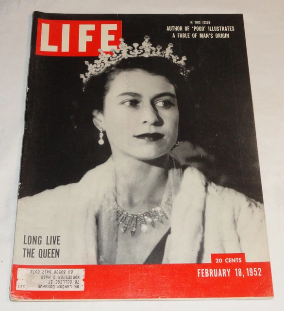 LIFE MAGAZINE QUEEN Elizabeth II "Long Live The Queen" Cover February ...