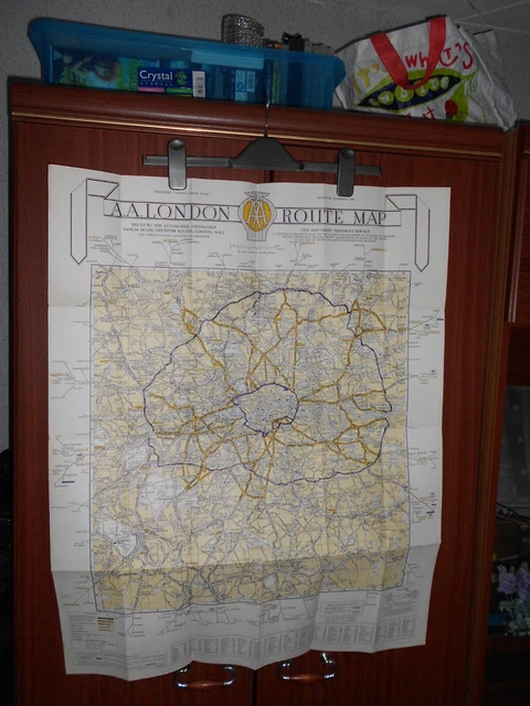 VINTAGE RAC ROUTE Map Of London 1960 £1.99 - PicClick UK