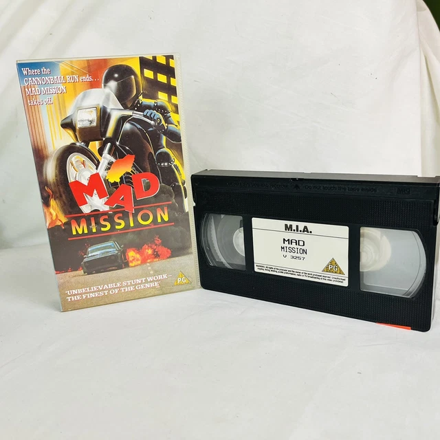 MAD MISSION FILM VHS M.I.A Label Rare Action Car Chases £15.00 ...