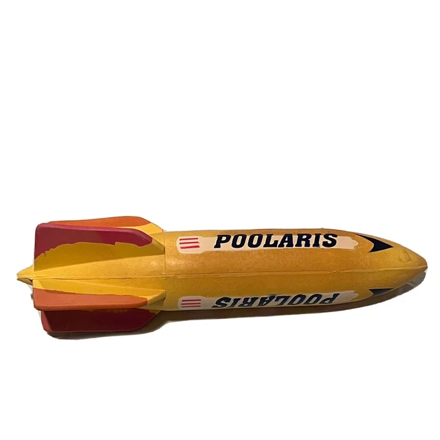 VINTAGE POOL TORPEDO Poolaris Tony USA Pool Toy Heavy Rocket 1.08 lbs 9 ...
