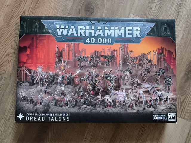 WARHAMMER 40K 40.000 Chaos Space Marines Battleforce Dread Talons Rare ...