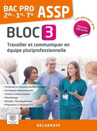 LES PARCOURS PROS - ASSP - Bloc 3 - 2de, 1re, Tle Bac Pro ASSP (2023) - Pochette EUR 15,22 ...