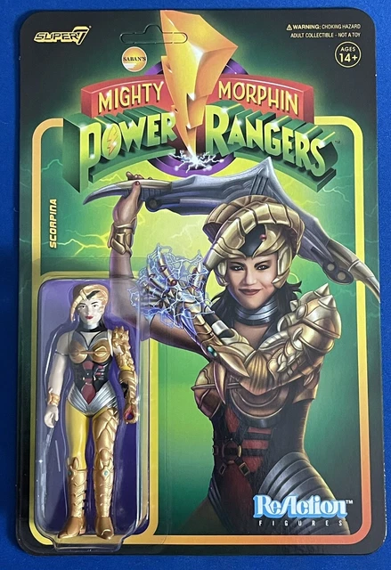 FIGURINE SCORPINA MIGHTY Morphin Power Rangers Super7 2022 MMPR Wave 2 ...