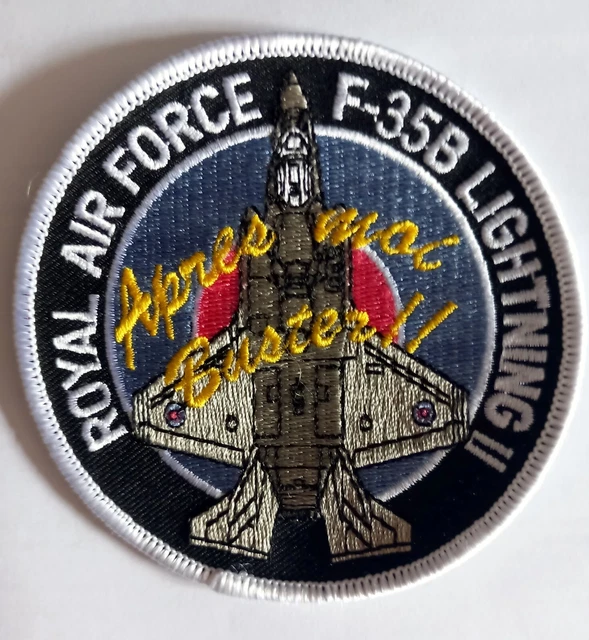 ROYAL AIR FORCE 617 SQN F-35 LIGHTNING II cloth patch £25.00 - PicClick UK