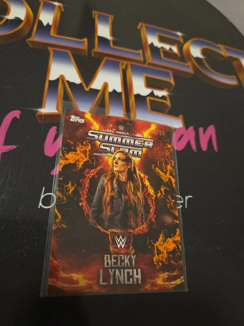 TOPPS WWE SUMMERSLAM 2025 Becky Lynch numbered /25 Wrestling Trading Card EUR 33,75 - PicClick DE