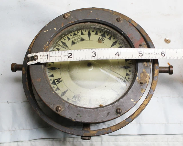 WWII SESTREL BRITISH Brass Ships Compass No. B3/1361 Dated 1942 $268.20 ...