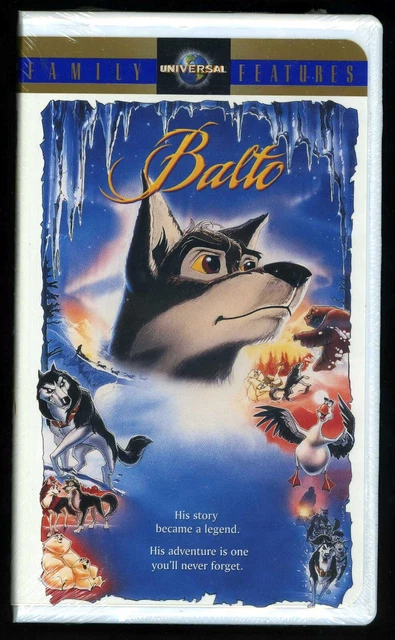 VINTAGE UNIVERSAL ANIMATED Family Features “Balto” VHS Clamshell Sealed ...