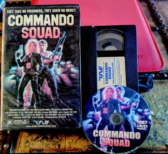 COMMANDO SQUAD VHS 1987 DVD Kathy Shower Sid Haig TRANS WORLD ...