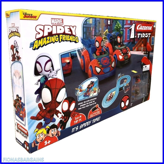 CARRERA FIRST MARVEL Spidey Amazing Friends It's Spidey Time Race Car ...