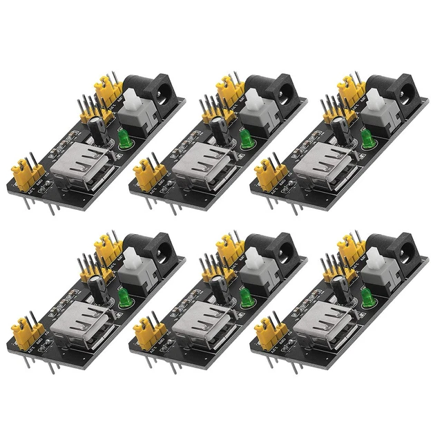 6 PCS DC Voltage Regulator Converter Breadboard Power Module Adjustable ...