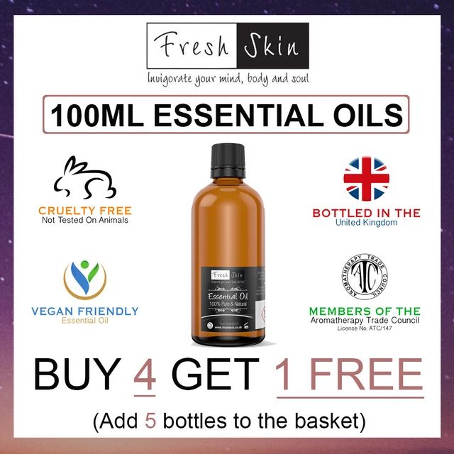 100ml Essential Oil 100 Pure And Natural Essential Oils Freshskin