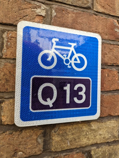GENUINE TFL TRANSPORT For London Street Sign Road Quiet Way Cycle Way ...