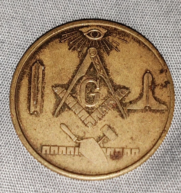 MASONIC TOKEN - Vintage 1960s Made a Mason, Entered, Passed & Raised. £ ...