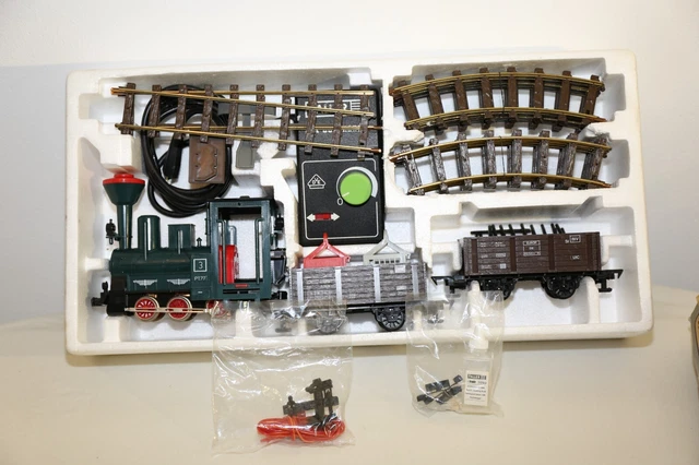 FALLER E-TRAIN 3804 Zug-Set, Trafo, Lokomotive, Wagons, Gleise ...