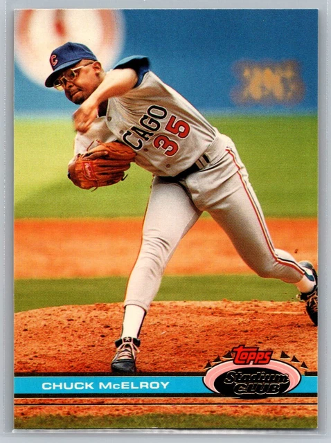 1991 STADIUM CLUB Baseball #407 Chuck McElroy Chicago Cubs EUR 1,98 ...