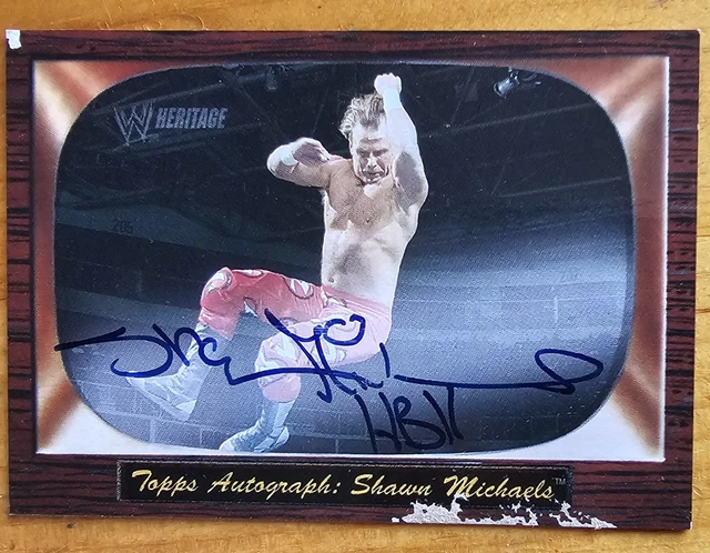 SHAWN MICHAELS WWE Flawed Card "as is" auto signature signed. See ...