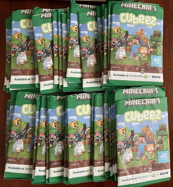 WOOLWORTHS MINECRAFT CUBEEZ Full Complete Set Of 40 Cards. No Album $45 ...