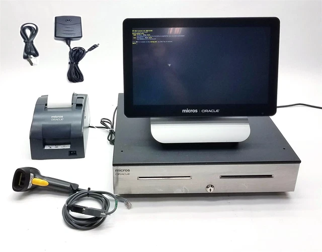 MICROS ORACLE WORKSTATION 6 610 POS Terminal + Display + Geldschublade ...