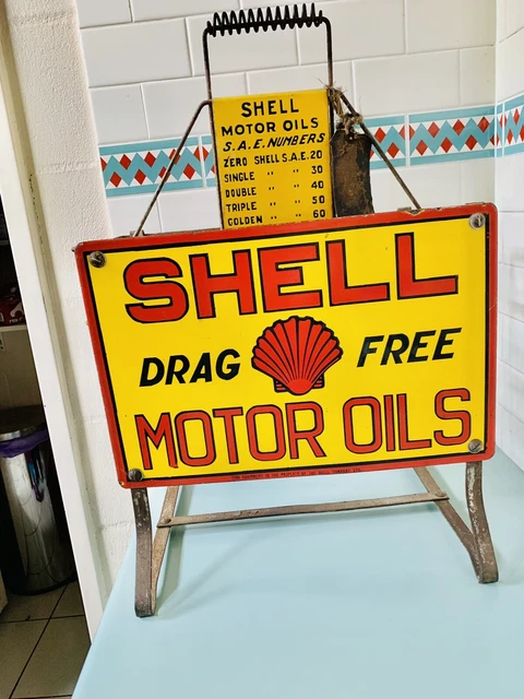 SHELL OIL Bottle Rack 1920’s Excellent Condition $6,500.00 - PicClick AU