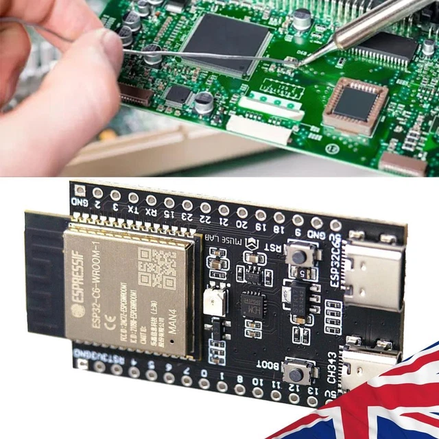 Esp32 C6 Minimum System Board Risc V Esp32 C6 Wroom 1 Demo Board 512kb Sram £1007 Picclick Uk