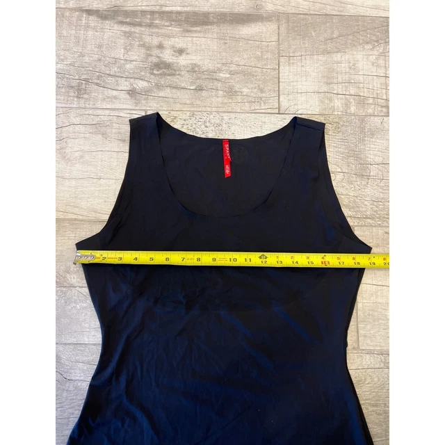 SPANX BLACK PLUS Size 1X 1TG Thinstincts Tank Top Shapewear Smooth ...