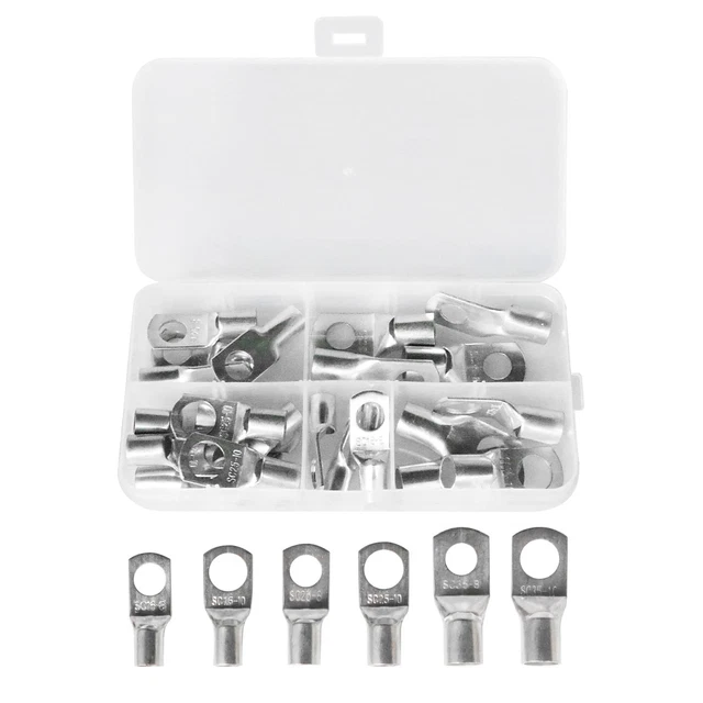 30 PEZZI CAPICORDA Elettrici,Terminali Elettrici a Crimpare16mm² 25mm² ...