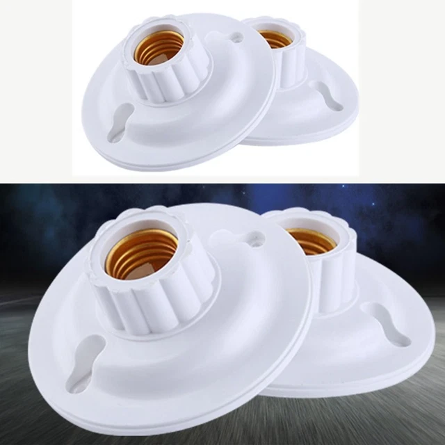 SCREW E27 LAMP Holder Round Fitting Socket Plug Multi-function Light ...