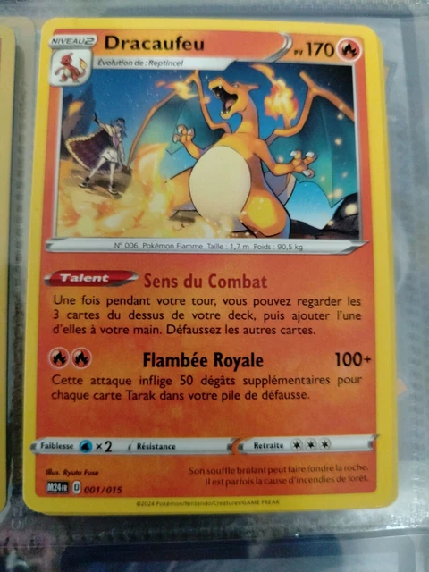 CARTE POKÉMON DRACAUFEU - M24 FR - 001/015 - Rare - Neuve EUR 100,00 ...