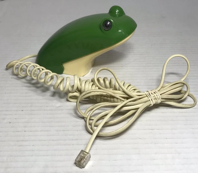 VINTAGE FROG FLIP Phone, Original 80’s Crusader Land Line Telephone ...