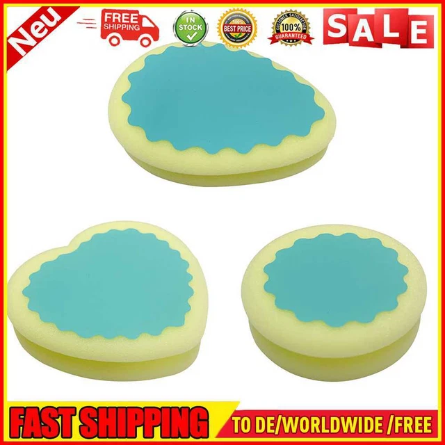 SPONGE PHYSICAL LADY Skin Care Dual Side Pad Reusable Cleanable ...