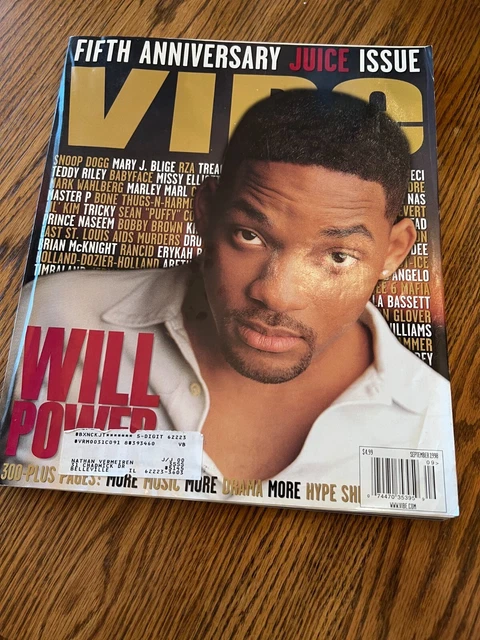 VIBE MAGAZINE (SEPTEMBER 1998) Juice issue; Will Smith, Angela Bassett ...