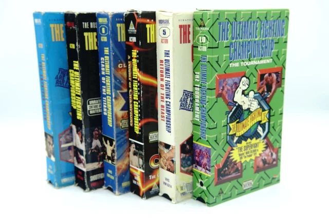 ULTIMATE FIGHTING CHAMPIONSHIP Lot of 6 VHS Tapes Vidmark MMA UFC EUR ...
