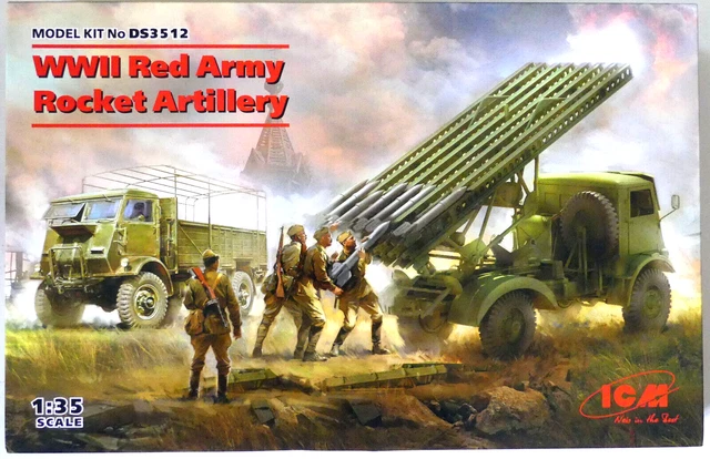 ICM DS3512 : Sowj. Raketenwerfer & Armee-LKW mit Besatzung WW II Kit 1: ...