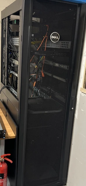 DELL 42U SERVER Rack cabinet all doors and panels included on wheels £600.00 - PicClick UK