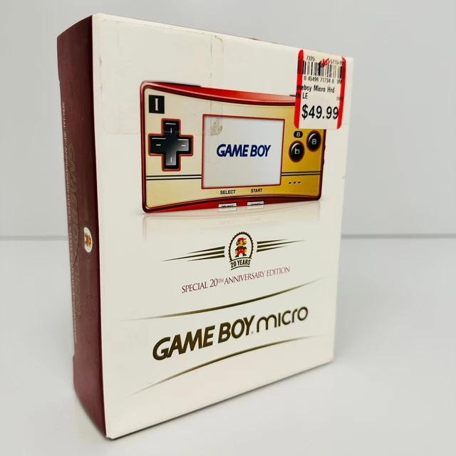 NINTENDO VINTAGE GAMEBOY Micro Special 20Th Anniversary Edition New ...