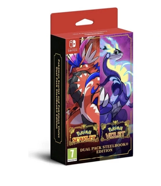 POKEMON SCARLET AND Violet Dual Pack + SteelBook (Nintendo Switch) PRE ...