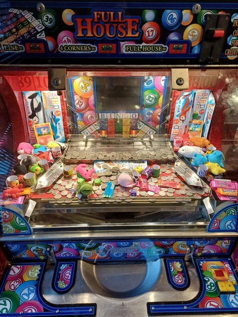 FULL HOUSE, BINGO, arcade machine, 10p coin pusher £300.00 - PicClick UK