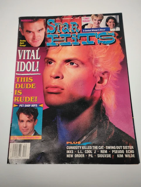 STAR HITS 1987 teen music magazines Billy Idol PSB Morrissey INXS David ...