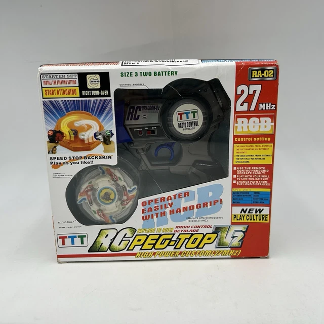 RA-02 RC DRAGOON V2 RCB Radio Control Beyblade 27MHz Vintage Off Brand ...