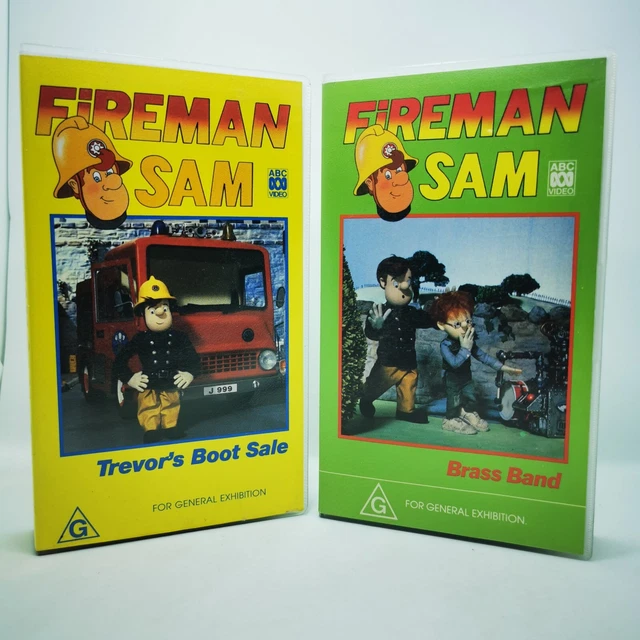 FIREMAN SAM - Brass Band & Trevor's Boot Sale (VHS ABC Video) 1993 Lot ...