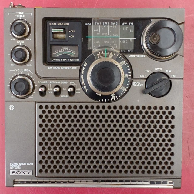 SONY ICF-5900 FM/AM Multi Band Short Wave Radio Receiver Japan 22×23× ...