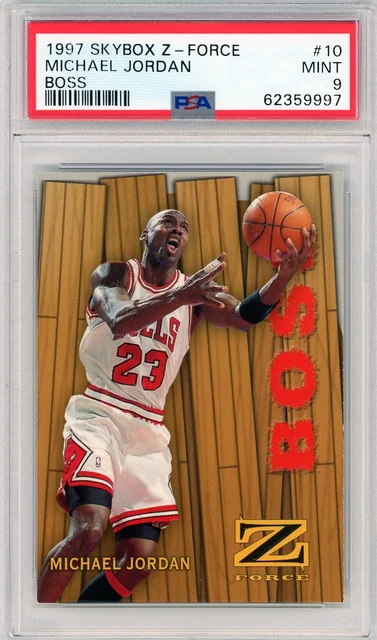 1997 SKYBOX Z-FORCE #10 Michael Jordan Boss PSA 9 comme neuf comme neuf ...