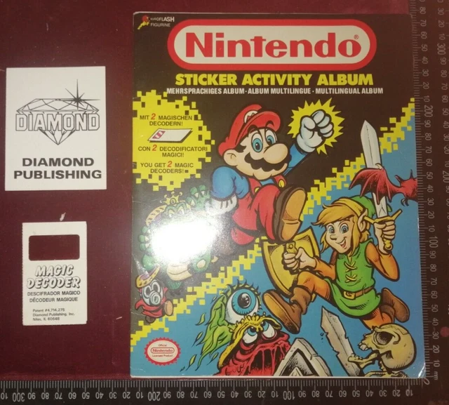 NINTENDO OFFICIAL STICKER Activity Album Anni 80 Rarità! EUR 35,00 ...